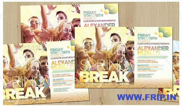 Spring Break Flyer Template - Frip.in