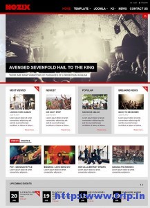 10 Best Joomla Music Templates For Bands, Musician, Dj's, Singers - Frip.in
