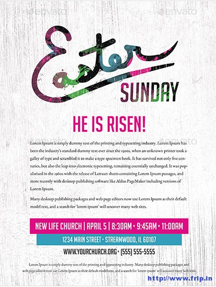 35 Best Easter Church Flyer Print Templates 2020 - Frip.in