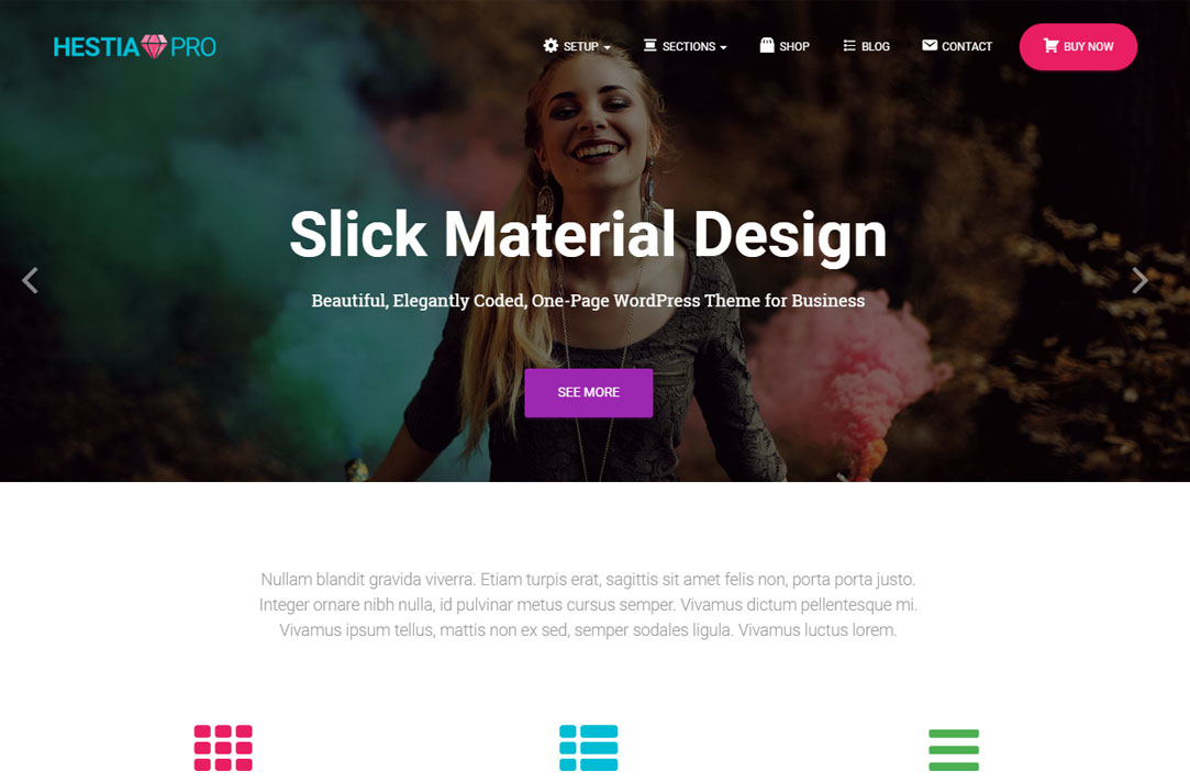 Hestia Pro Material Design WordPress Theme By Themeisle Themes - Frip.in