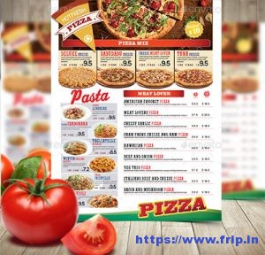 10 Best Pizza Menu Flyer Print Templates 2020 | Frip.in