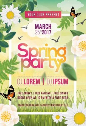 35 Best Spring Break Party Flyer 2026 - Frip.in