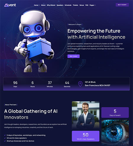 15 Best Conference WordPress Theme 2026 - Frip.in