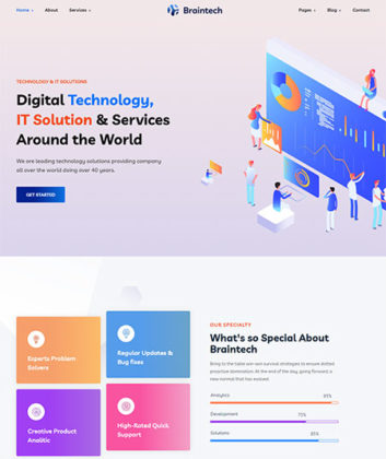 20 Best IT Solutions WordPress Themes 2026 - Frip.in