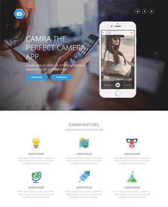 10 Best App Landing Page Template 2024 - Frip.in