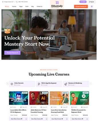 10 Best (LMS) Learning Management System Website Templates 2026 - Frip.in