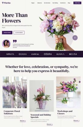 7 Best Flower Shop WordPress Themes 2025 - Frip.in