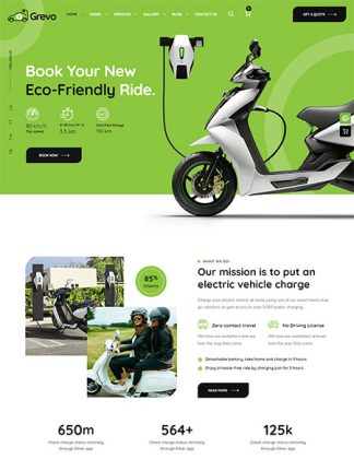 8 Best Electric Vehicle WordPress Theme 2025 - Frip.in