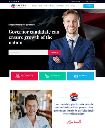 20+ Best Political WordPress Themes 2024 For Politicians - Frip.in
