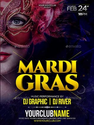 30 Best Mardi Gras Carnival Flyer Print Templates 2020 - Frip.in