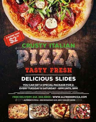 40 Best Pizza Restaurant Flyer Templates 2025 - Frip.in