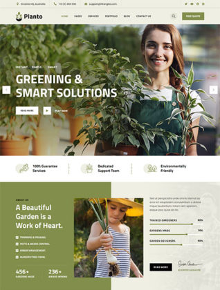 15 Best Landscaping & Gardening WordPress Themes 2025 - Frip.in