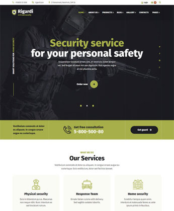15 Best Security Company WordPress Themes 2026 - Frip.in