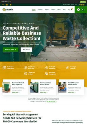 10 Best Waste Management WordPress Theme 2026 - Frip.in