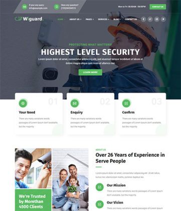 15 Best Security Company WordPress Themes 2026 - Frip.in