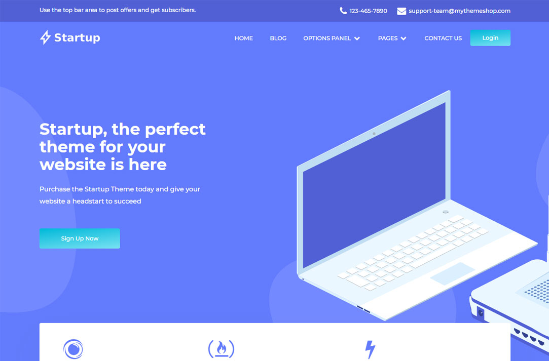 Startup WordPress Theme For Entrepreneurs By Mythemeshop - Frip.in