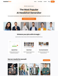 WordPress AI Headshot Theme By PremiumPress Themes 2026 - Frip.in